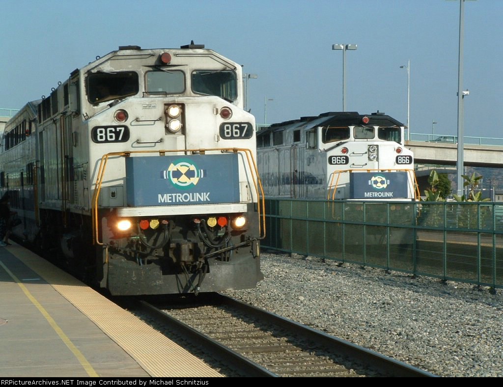 Consecutive Metrolink Locomotives